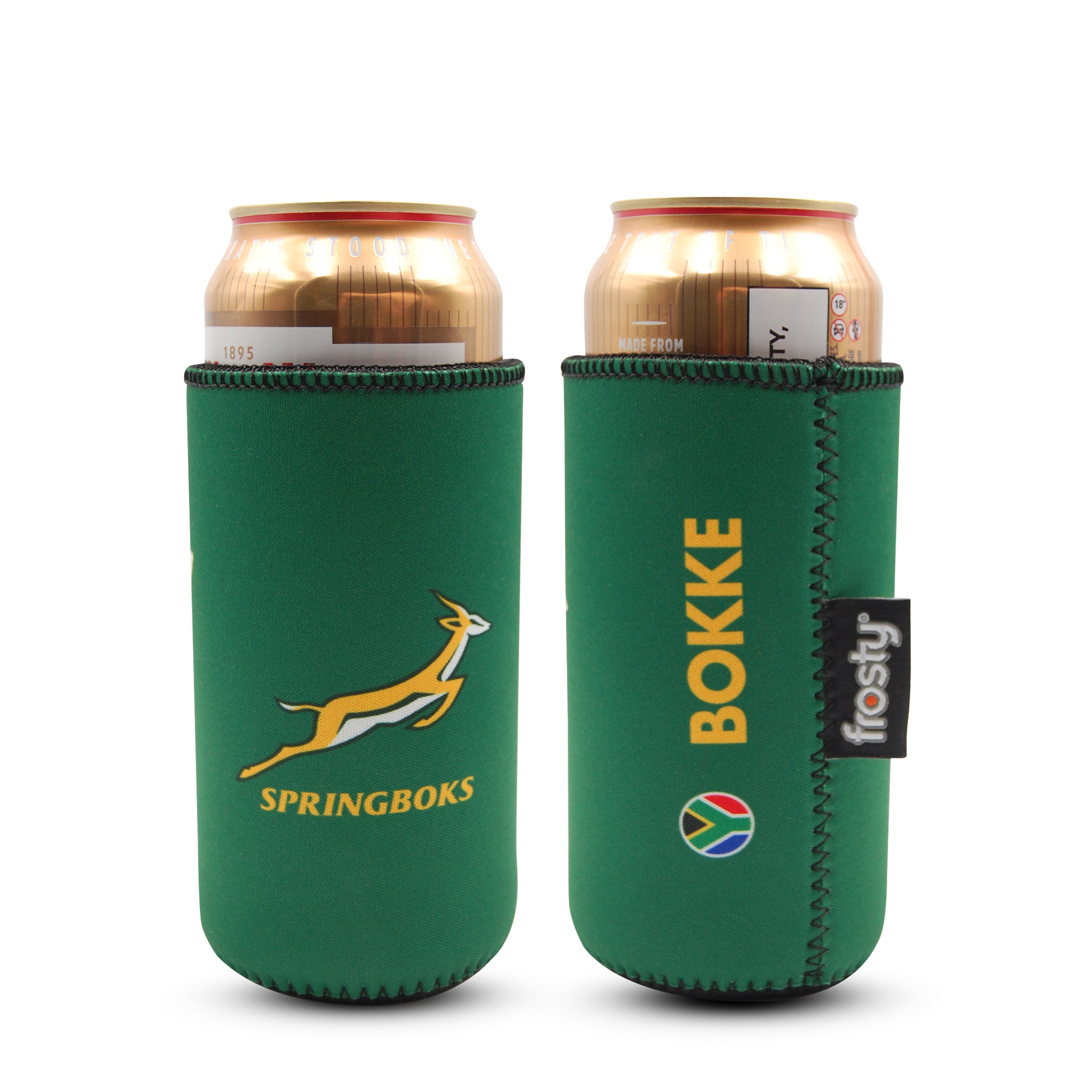 Springboks Forever Green 440ml Can Cooler – Frosty Neoprene Coolers